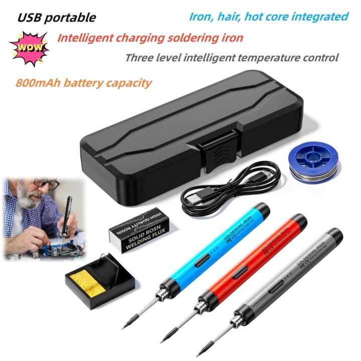 Portable wireless USB soldering iron type-C charging socket mini small ...