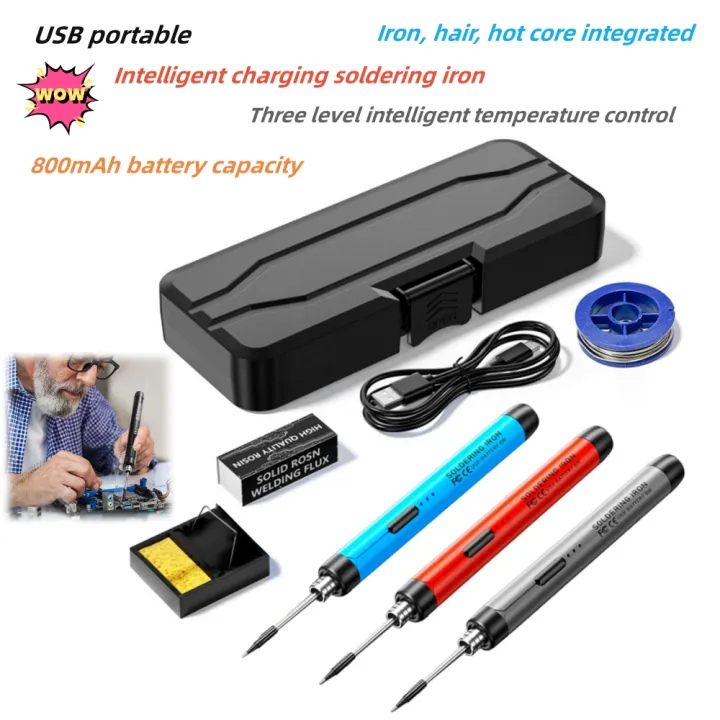 Portable wireless USB soldering iron type-C charging socket mini small ...