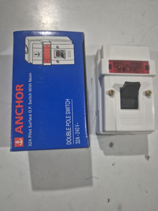 ANCHOR 32A PILOT SURFACE D.P. SWITCH WITH NEON INDICATOR | Daraz.com.np