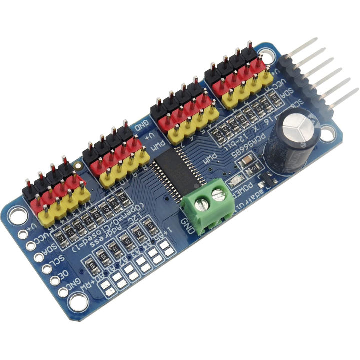 PCA9685 16 Channel 12 bit PWM Servo Motor Driver I2C IIC Module for ...