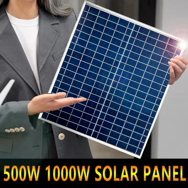 1000w 500w Solar Panel 12v Photovoltaic Solar Panel Solar Power Bank ...