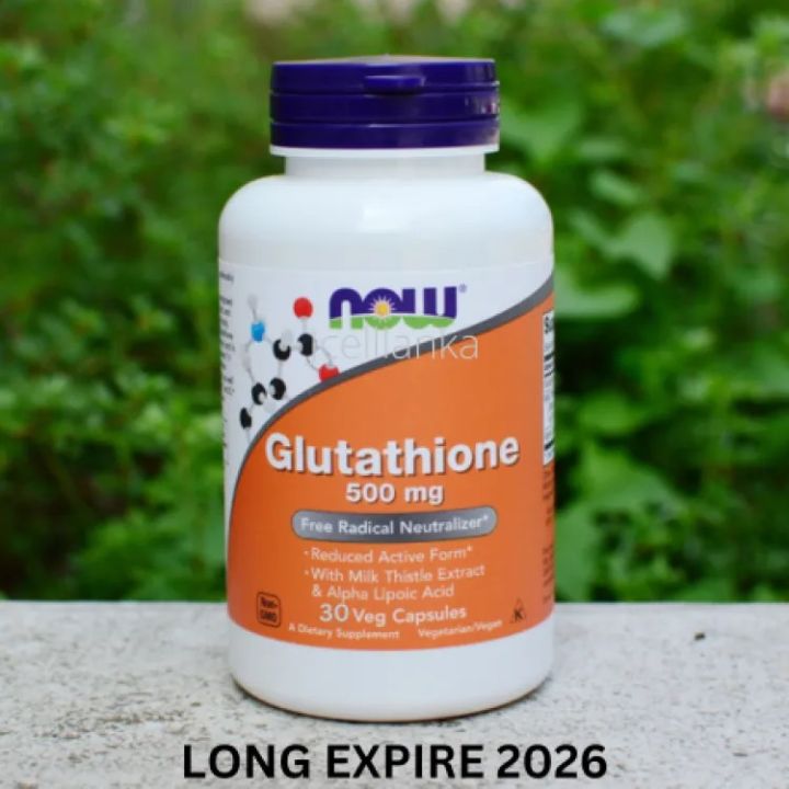 Now Foods Glutathione 500mg Veg Capsules - 30 caps | Daraz.lk