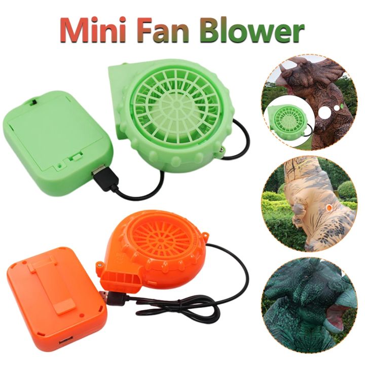 New Electric Mini Fan Air Blower Low Noise Blower with Battery Case USB ...