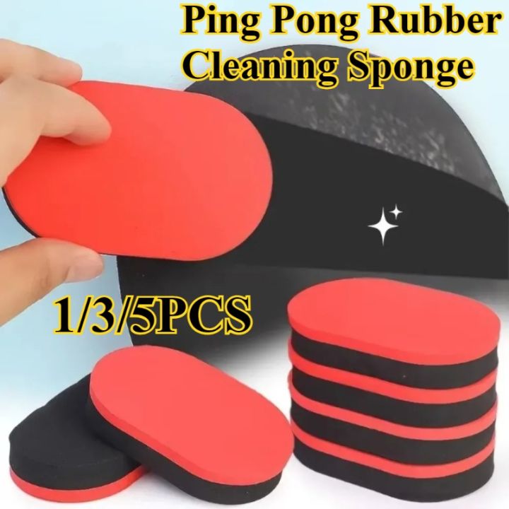 Red Table Tennis Racket Cleaner Sponge, Soft Rubber Eraser Brush for ...