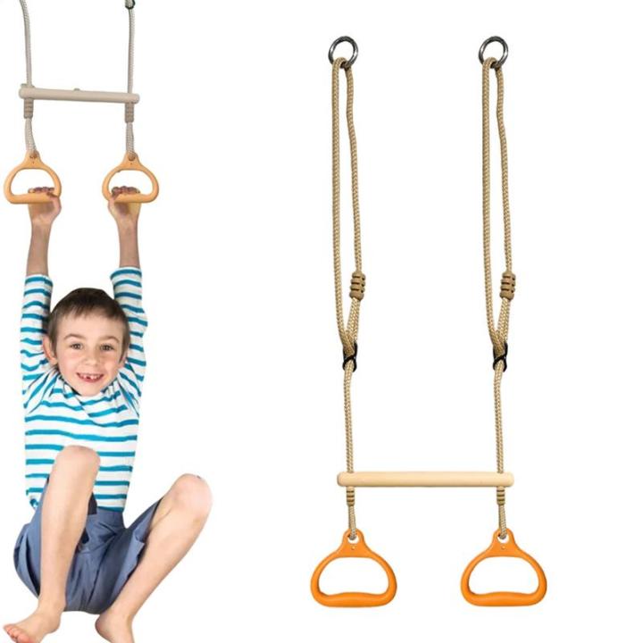 Trapeze Swing Bar Gym Equipment Rings Bar Adjustable Funny Ergonomic ...
