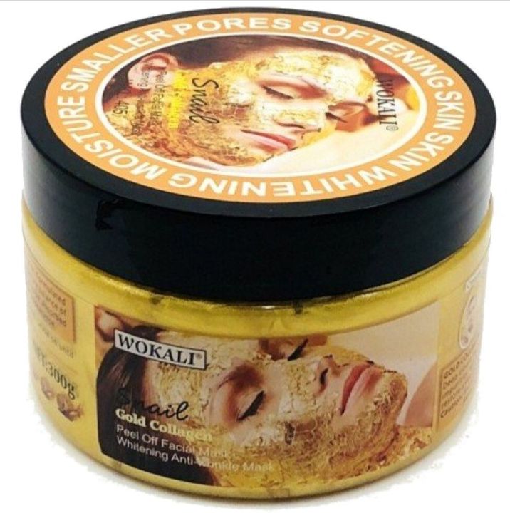 Wokali snail gold collagen peel off facial mask 300g | Daraz.lk