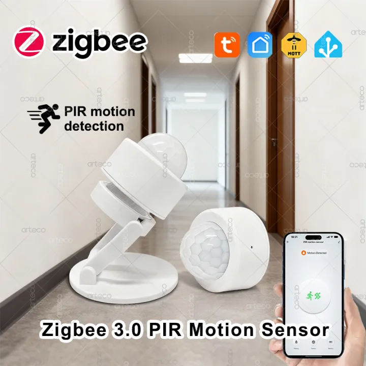 Zigbee PIR Motion Sensor Human Body Movement Wireless Infrared Detector ...