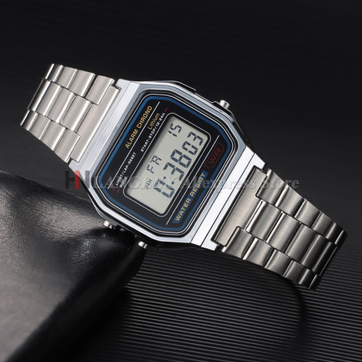 For CASIO Watchband for F91W F84 F105 F108 A158 A168 AE1200 AE1300 B650 AQ230 AE500W Stainless ...