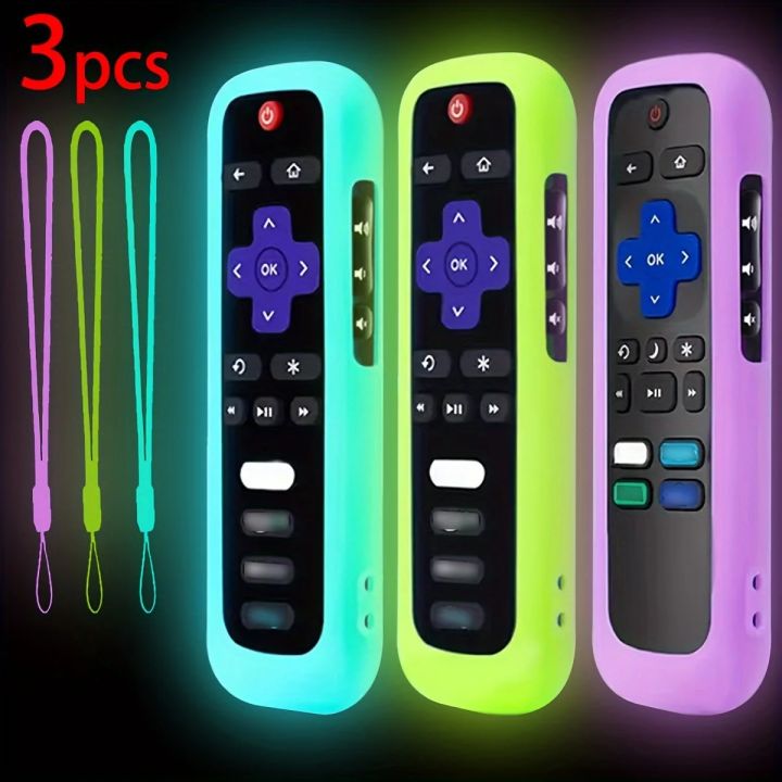 3PCS Silcone Remote Control Cover Case for Roku TV Express 4K+ HD ...