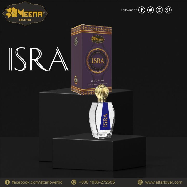 Meena ISRA Concentated Perfume Oil-Made in India-Non Alcoholic-20ml ...
