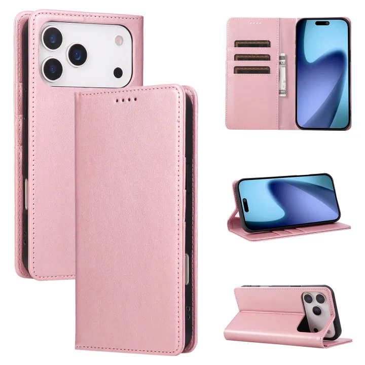 PU Leather Wallet Phone Case for iPhone 17 Pro Max 17 Pro 17 Air 17 ...