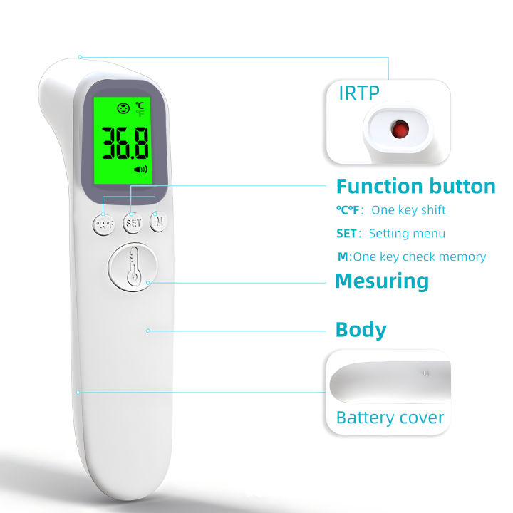 Infrared Digital Thermometer Forehead Body Fever Termometre Multi ...