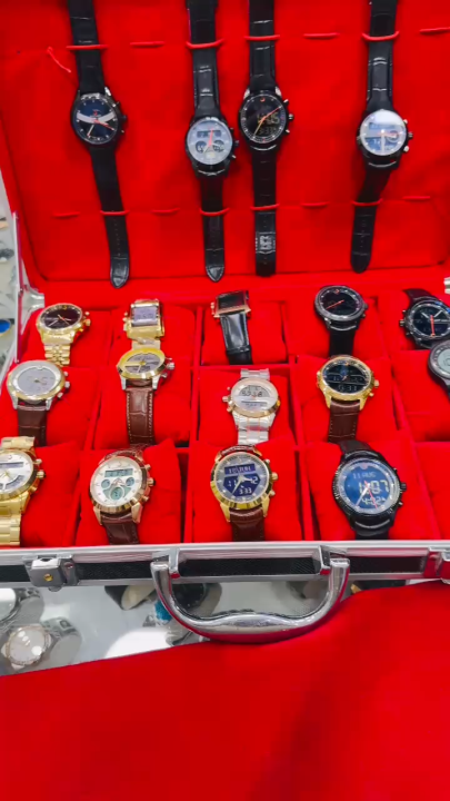 Orignal WATCH Muslim Azan Watch Islamic Qibla Clock with Prayer Alram ...