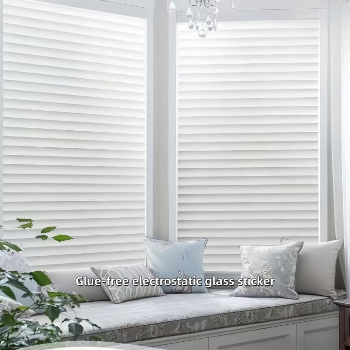 Frosted Glass Sticker Imitating Blinds, Translucent but Opaque, Privacy ...