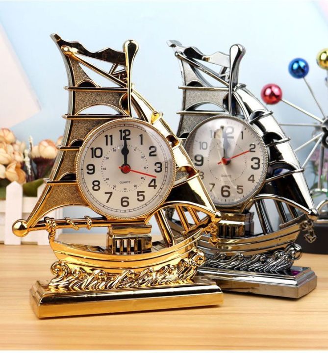 Boat Design Alarm Clock - Table Desk Clock - Bedroom Alarm Clock ...