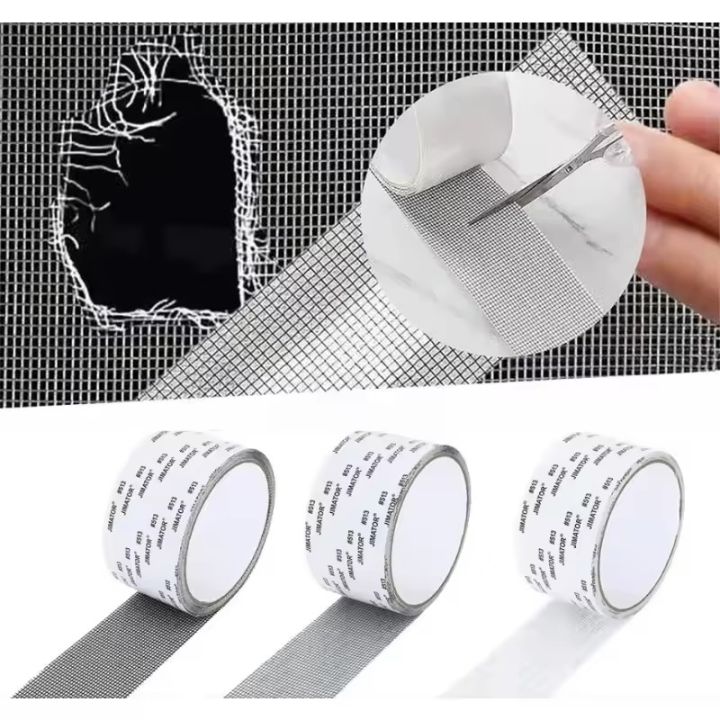 Window Screen Repair Tape Self Adhesive Mesh Tape Net Door Fix Patch ...