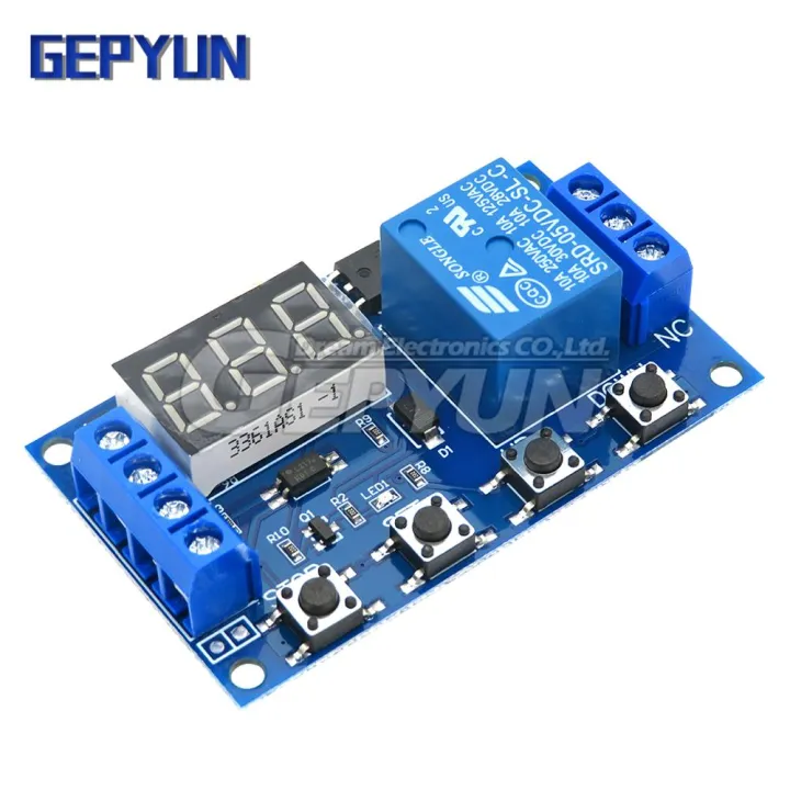 DC 6-30V Relay Module switch Trigger time delay Circuit timer cycle ...