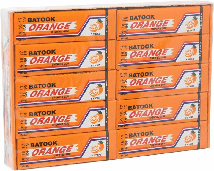 Batook Orange Chewing Gum, 250G -20x5 Pieces Pack | Daraz.lk