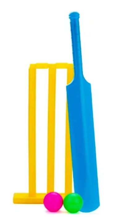Toy pvc wicket set and ball bat. | Daraz.lk