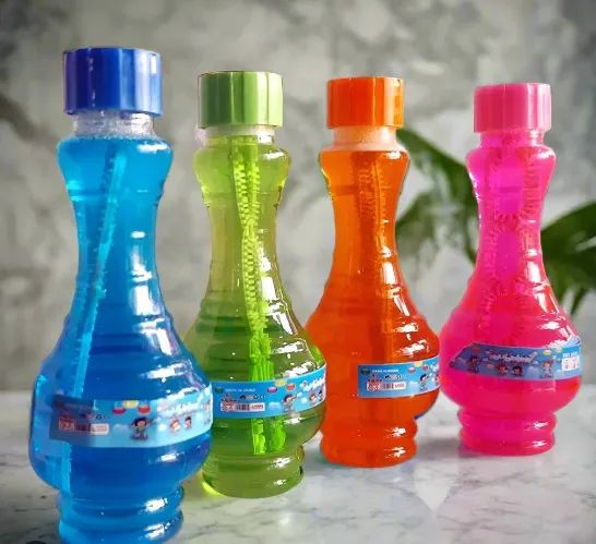 New Blowing Bubbles Maker Liquid Bottles Fancy Bottle with Stick ...