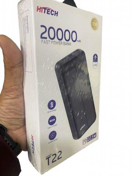 Hi-tech 20000 mAh Fast Power Bank T22 Quick Charge, Type-C Output and ...