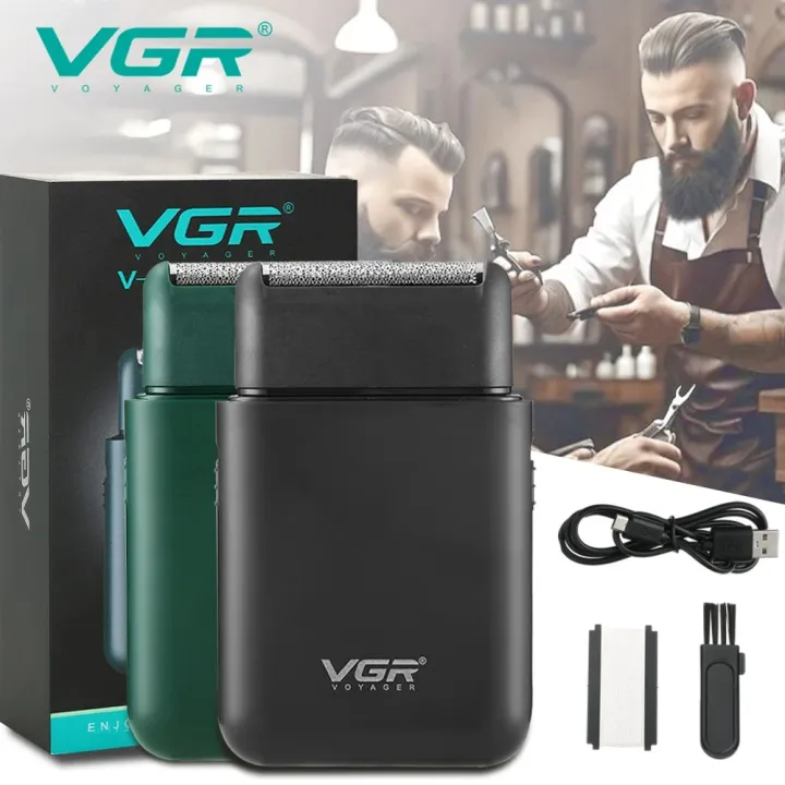 VGR Beard Trimmer Rechargeable Beard Trimmer Professional Beard Shaver ...