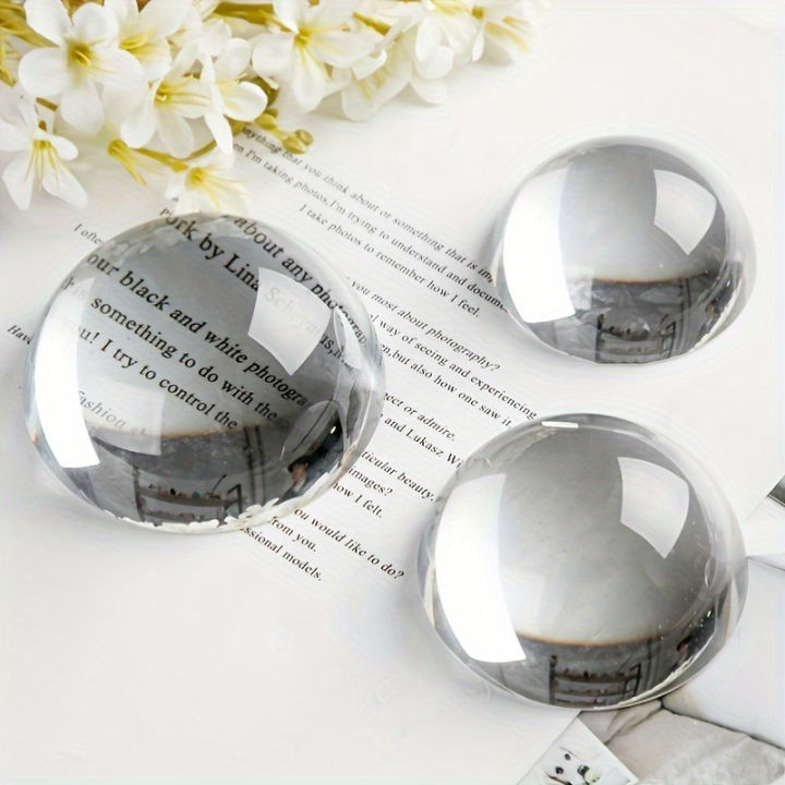 1pc Half Ball 40mm/60mm/100mm Paperweight Crystal Glass Paperweight ...