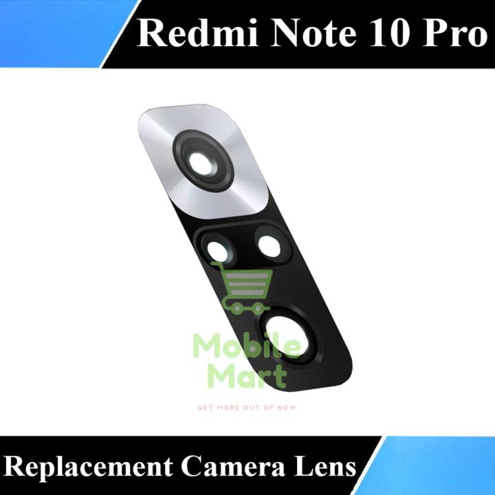 Redmi Note 10 Pro Back Camera Lens Glass Replacement with Pre-Installed ...