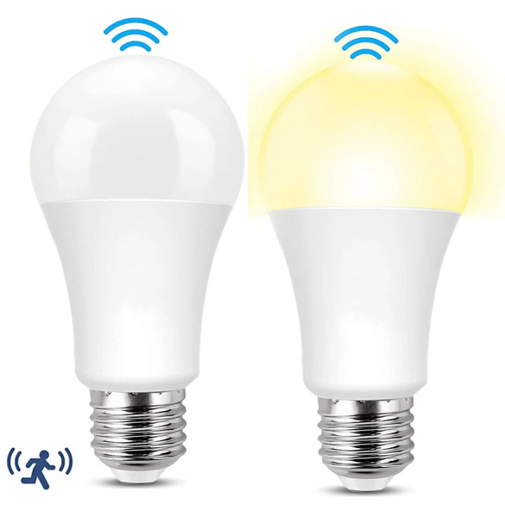 LED E26 Radar Sensitive Light Bulb 220V Energy Saving Smart Detection ...