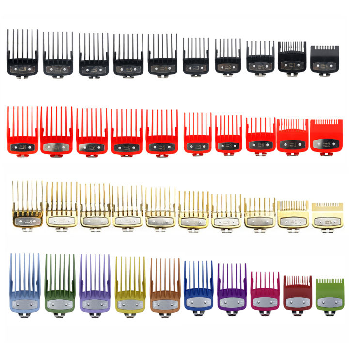 8/10pcs Professional Hair Clipper Limit Guide Comb For Wahl Trimmer ...