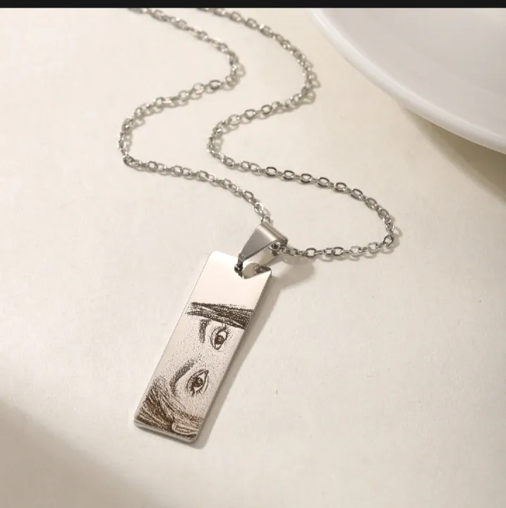 Customized Eyes Engraved Necklace - Personalized Eye Picture Locket ...
