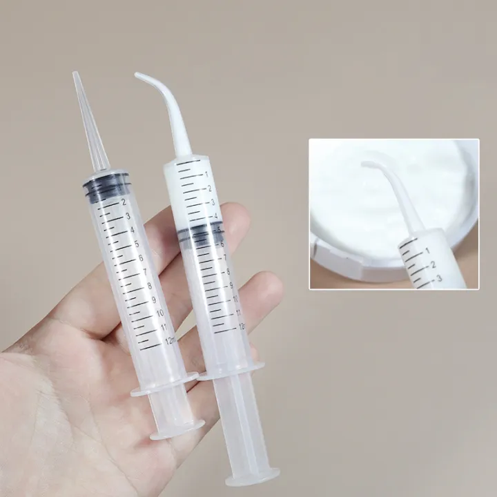 6Pcs No Needle 12 Ml Syringes For Liquid Multi Transparent Plastic ...