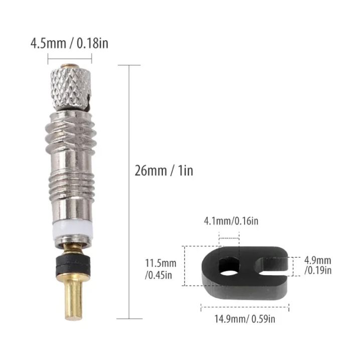 2/6/12pcs Bicycle Removable Presta Valve Core Bike Replacement Brass ...