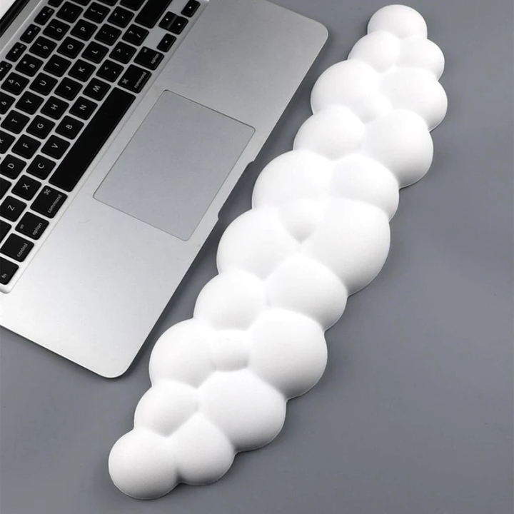 Mouse pad with wrist rest keyboard cloud anti-slip desktop office gamer ...