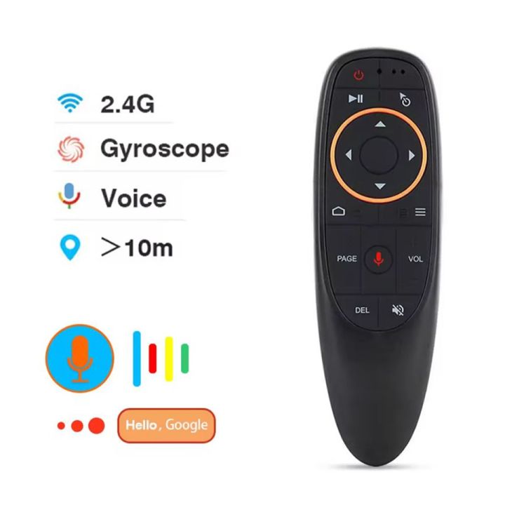 G10S Air Mouse Remote with Voice Control Wireless Remote Control for ...