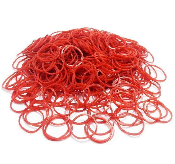 Natural Rubber Band 400g Red Color 40mm for Packing and Hair Banding ...