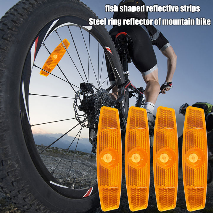 2/4 Pcs Bike Spoke Reflector Bicycle Wheel Reflective Strips Clip ...