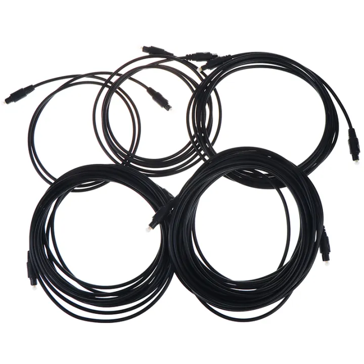 2Pcs Digital Optical Audio Cable Toslink SPDIF Fiber Cable For TV DVD ...