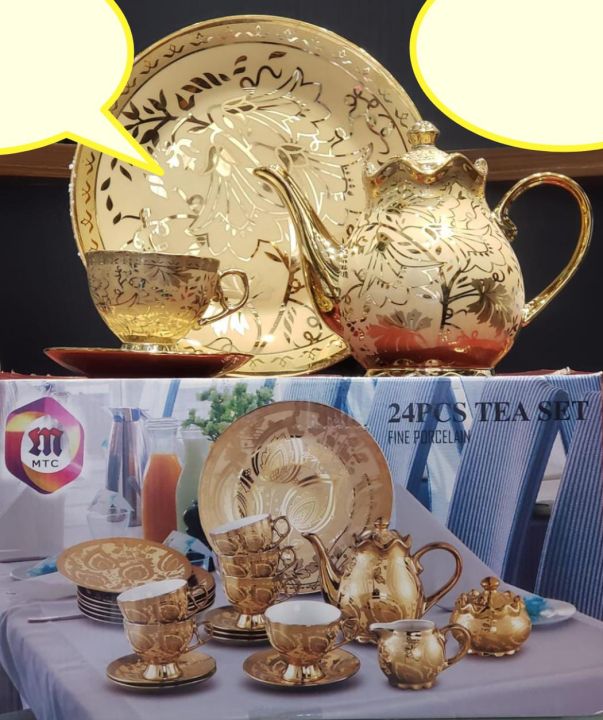 Premium Tea Set 24 pieces | Daraz.pk