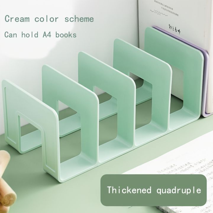 A4 Space-Saving Multi-Functional Standing Book Organizer, Plastic Desk ...