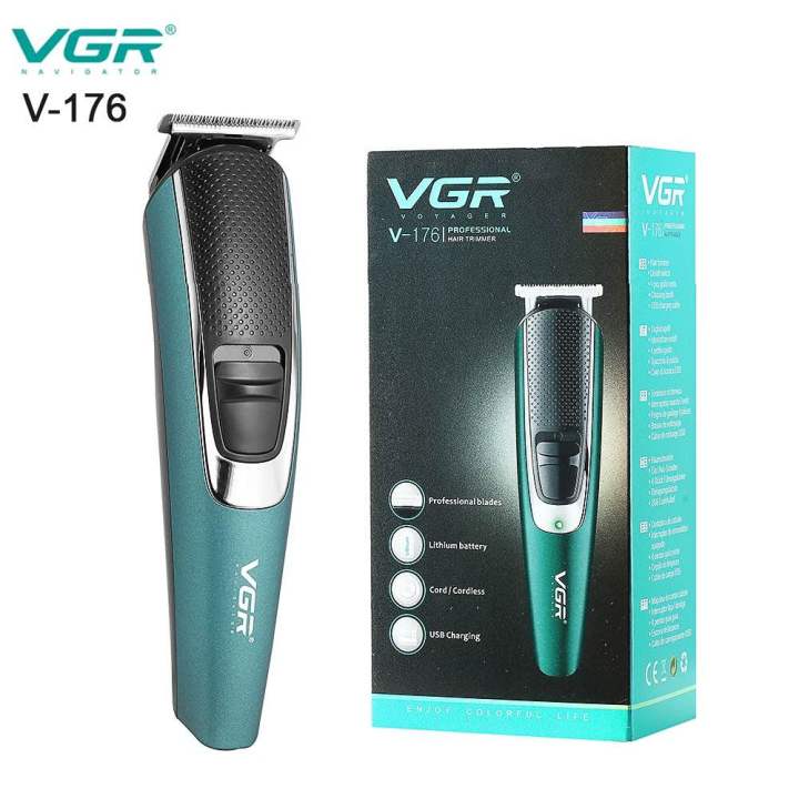 VGR V-176 Professional Rechargeable Hair & Beard Trimmer Shaver Machine ...