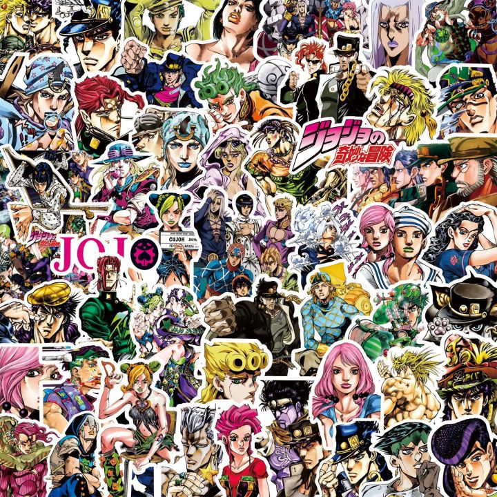 77/82/159PCS Kujo Jotaro Anime Stickers JoJo Bizarre Adventure Sticker ...