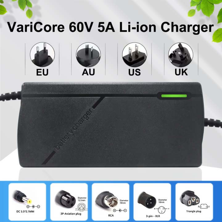 67.2V 5A Li-ion Battery Charger 16S 60V Li-ion Battery Pack intelligent ...