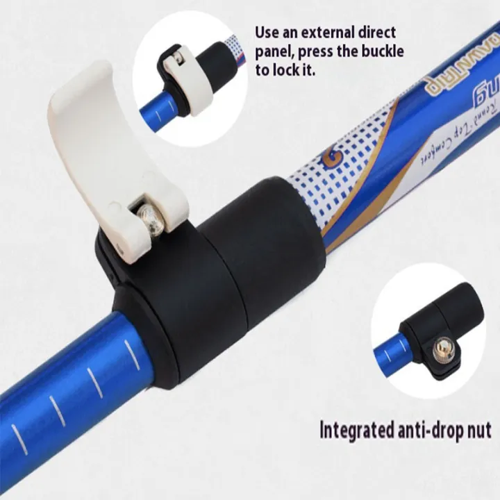 Grip Trekking Poles Lightweight Folding Hiking Poles with Flip Lock ...