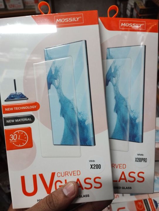 For Vivo X200 & X200 Pro. Mossily hogh technology special edition full curved UV glass protector ...