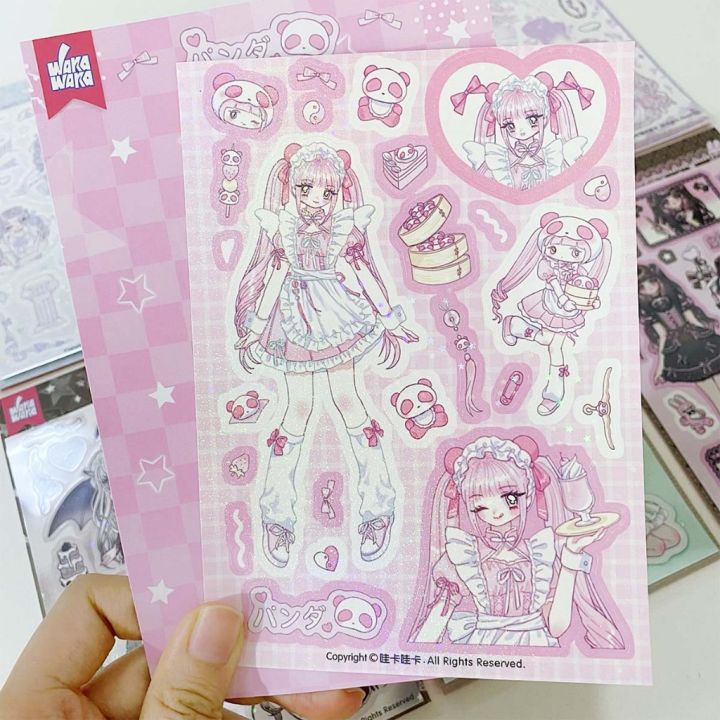 Deco Scrapbook Sticker DIY Material Decoration Stationery Sticker Anime ...