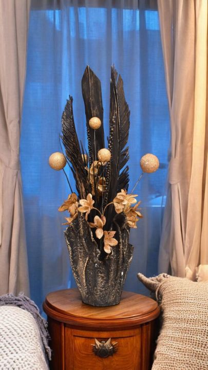 Vase With Bouquet of Artificial flowers - Guldan - Unbreakable Vase ...