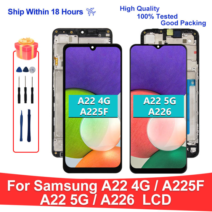 AA+IPS For Samsung Galaxy A22 4G A225 SM-A225F Display Touch Screen For ...