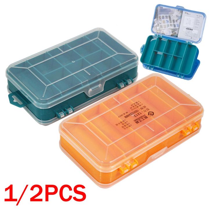 Double-Side Small Parts Storage Case Multifunctional Plastic Tools Box ...