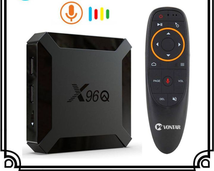 Android TV Box / Voice Remote / X96Q/ 4GB 64GB/ 4k Resulotion/ Android ...